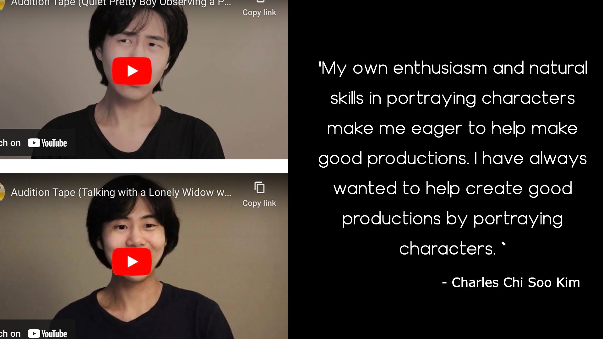Actor Charles Chi Soo Kim Talks About His Latest Theatrical Performance ...